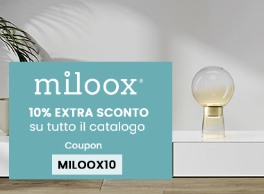 Lampade Miloox: nuova collezione extra sconto con "MILOOX10" - Progetti ...